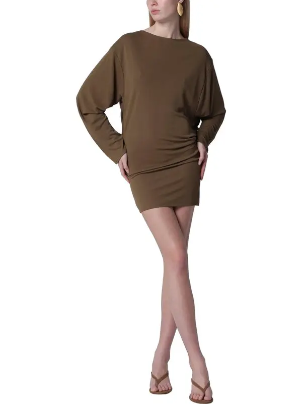 Jacquemus Mistral Short Dress - Brown
