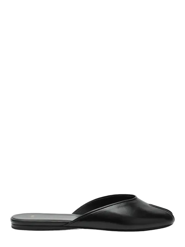 JUDE Leather Sabot - Black