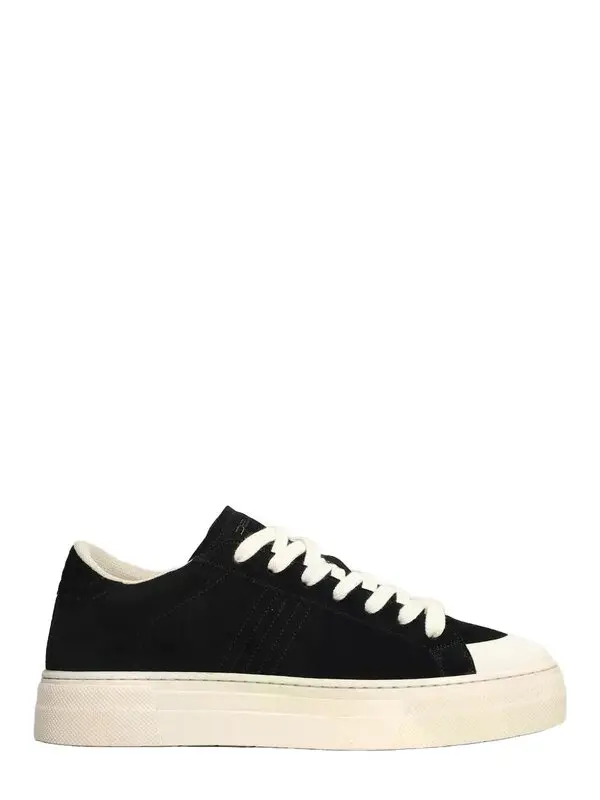 DEMNA Stitching-detail Perforated Sneakers - Black