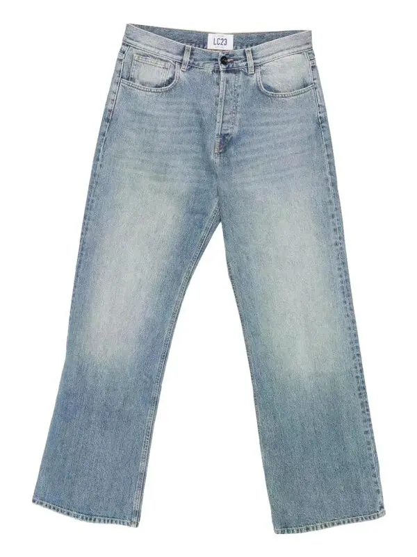 LC23 Faded-effect Straight-leg Jeans - Blue