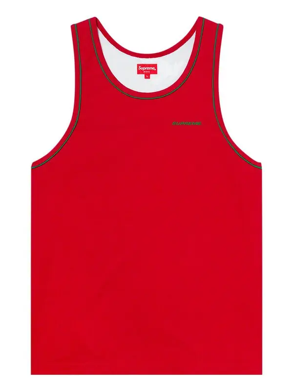 Supreme Piping Tank Top - Red