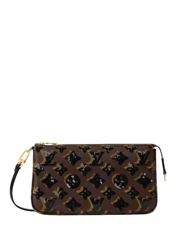 LOUIS VUITTON Pochette Accessoires Monogram Noir - Brown