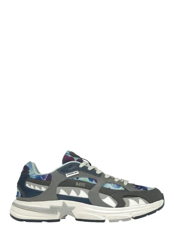 A BATHING APE Bored Ape Yacht Club X Shark Sta Sneakers - Blue