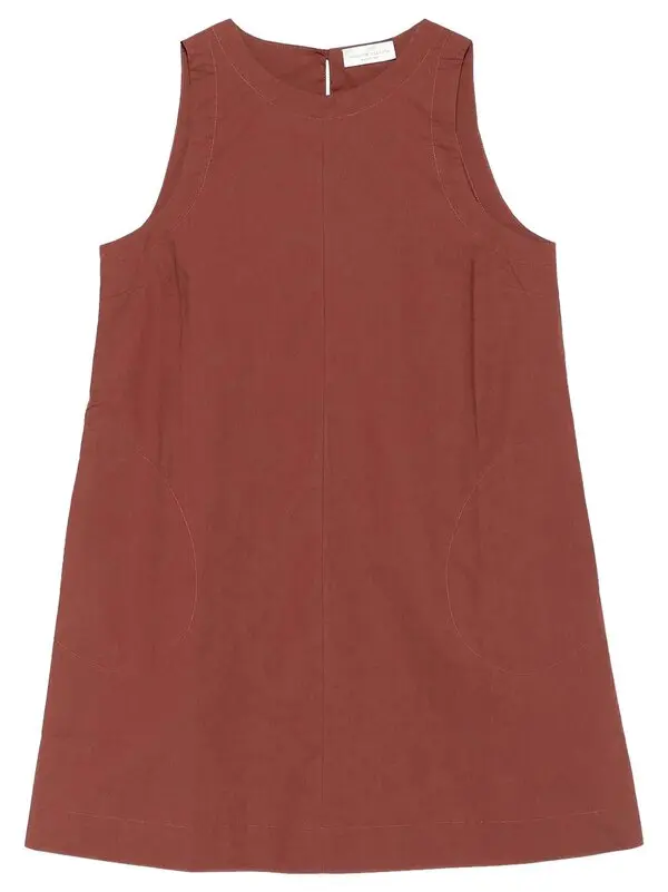 ROBERTO COLLINA A-line Mini Dress In Cotton - Red
