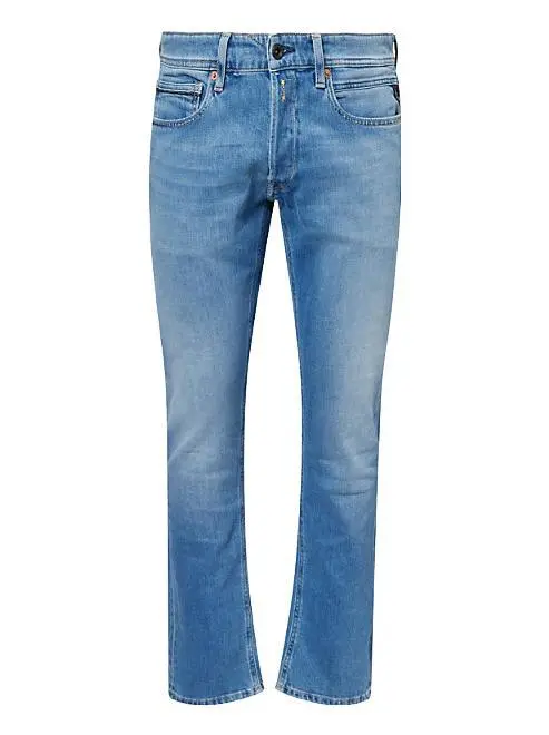 REPLAY Grover Slim-fit Denim Jeans - Light Blue