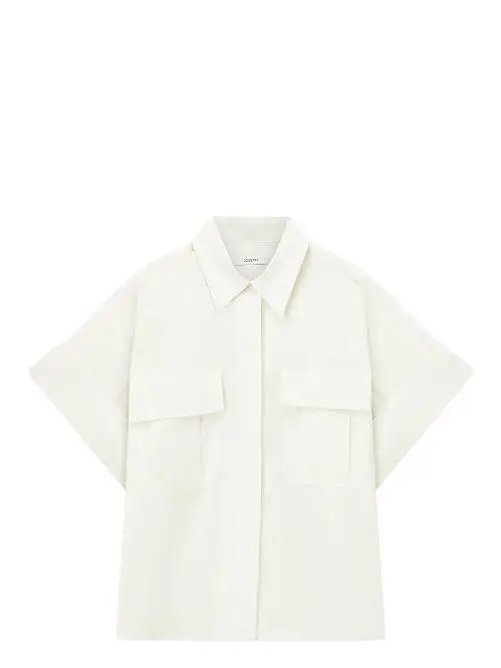 JOSEPH Flap-pocket Cotton-poplin Shirt - Wax