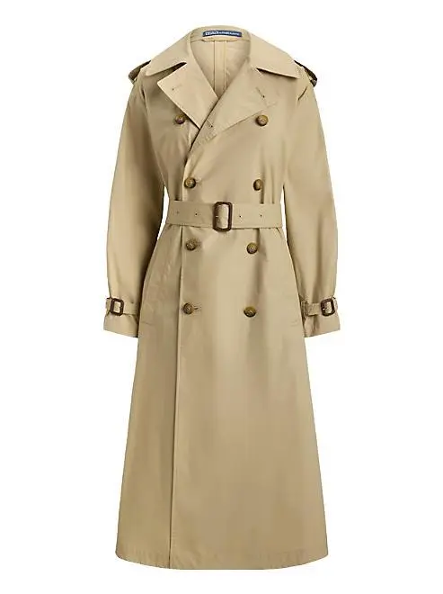 Polo Ralph Lauren Double-breasted Stretch-cotton Trench Coat - Tan