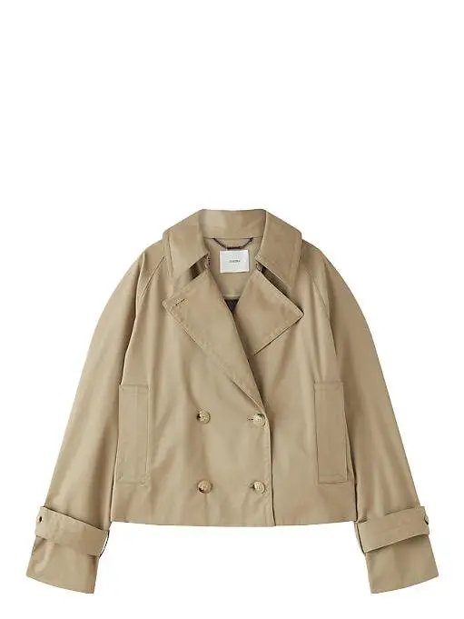 JOSEPH Zago Relaxed-fit Cotton Trench Jacket - Dark Powder