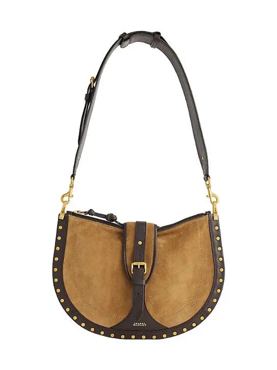Isabel Marant Oskan Soft Suede Shoulder Bag - Taupe