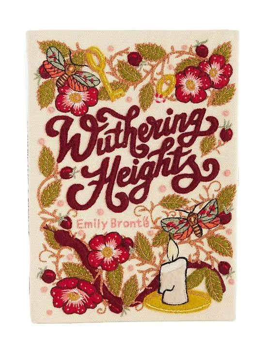 OLYMPIA LE-TAN Wuthering Heights Embroidered Book Clutch Bag - Bosco