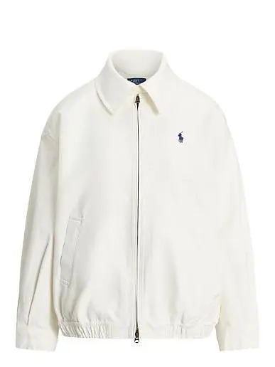 Polo Ralph Lauren Logo-embroidered Relaxed-fit Cotton Jacket - Trophy Cream