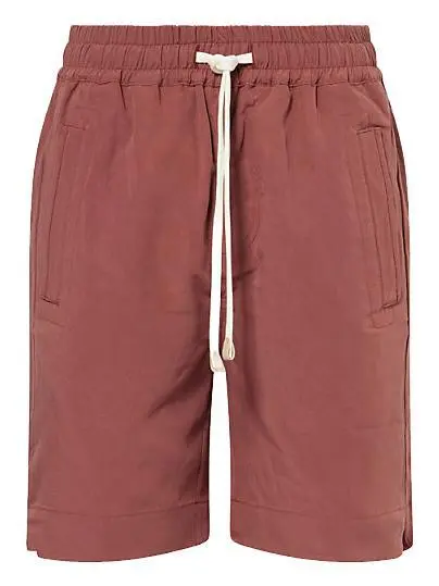 Eleventy Linen-blend Drawstring Shorts - Bruciato