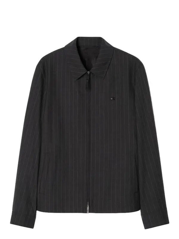 Burberry Wool Bloomsbury Track Jacket - Iron Grey