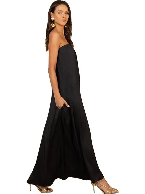 Hale Bob Olympia Charmeuse Maxi Dress - Black