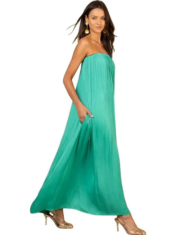 Hale Bob Olympia Charmeuse Maxi Dress - Green