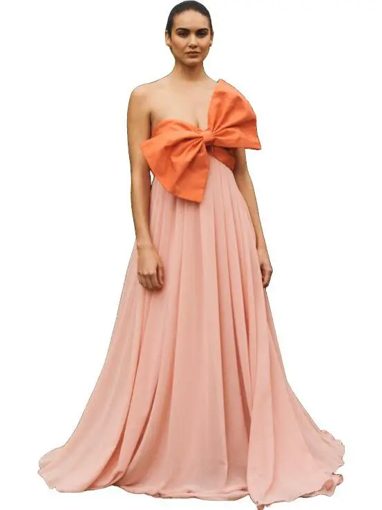 Mestiza New York Kiss Me Knot Gown - Pink