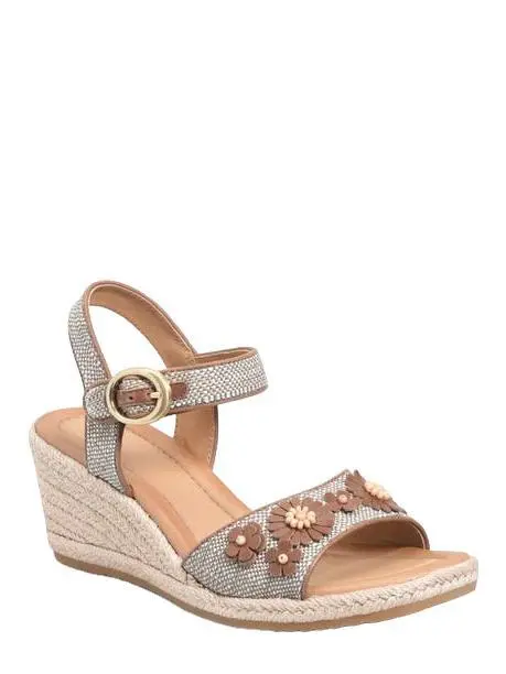 SOFFT Isabella Espadrille Wedge Sandal - Golden Brown