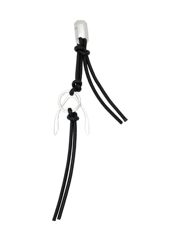 ALLSAINTS Wishbone Bag Charm - Black/silver