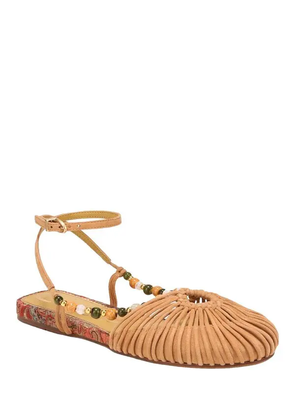 CIRCUS NY BY SAM EDELMAN Kassie Ankle Strap Flat - Amber Sand