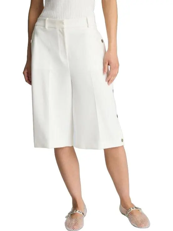KENNETH COLE High-rise Long Shorts - Pure White