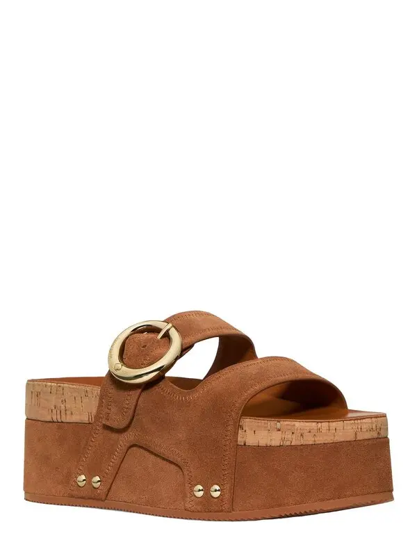 Kate Spade New York Halo Platform Sandal - Saddle