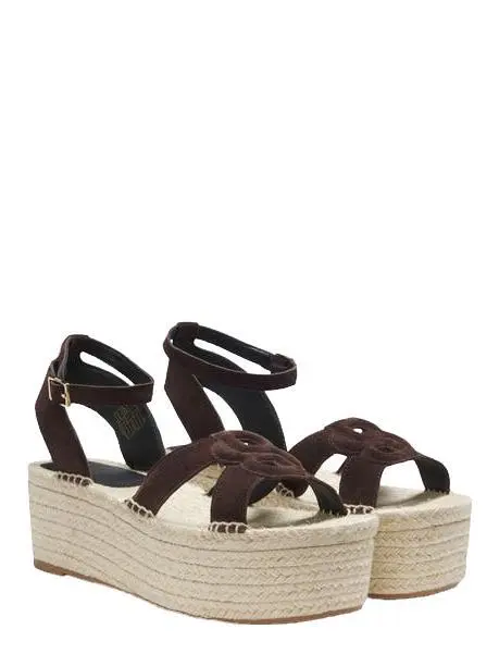 BOSS Machica Espadrille Platform Sandal - Dark Brown