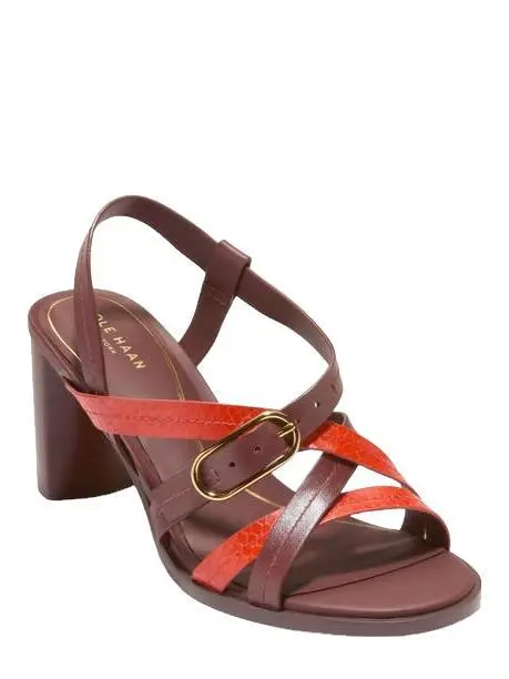 Cole Haan Dillon Slingback Sandal - Mahogany/summer Fig Snake