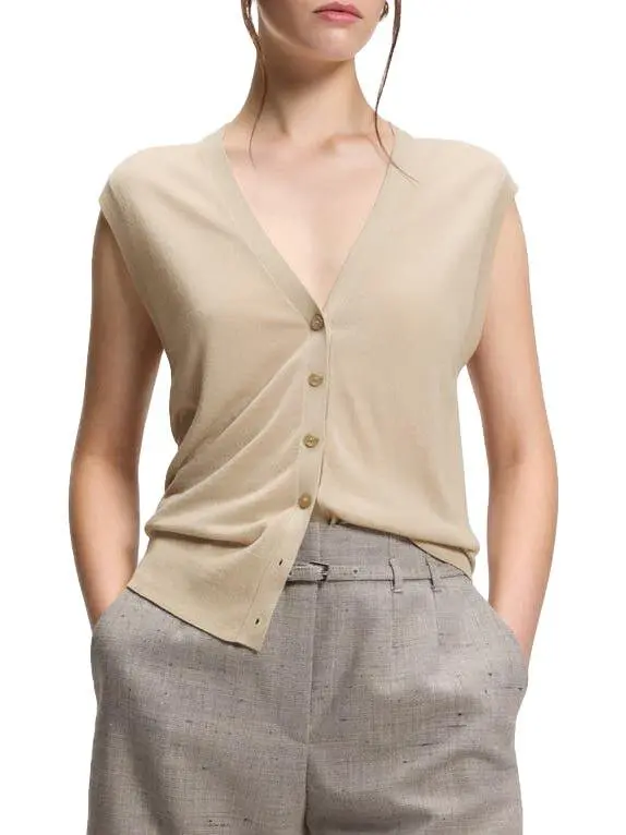 BOSS Fumi Sweater Vest - Pumice