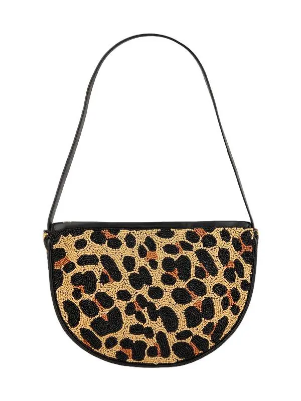 SIMONMILLER Belo Half Moon Shoulder Bag - Cheetah