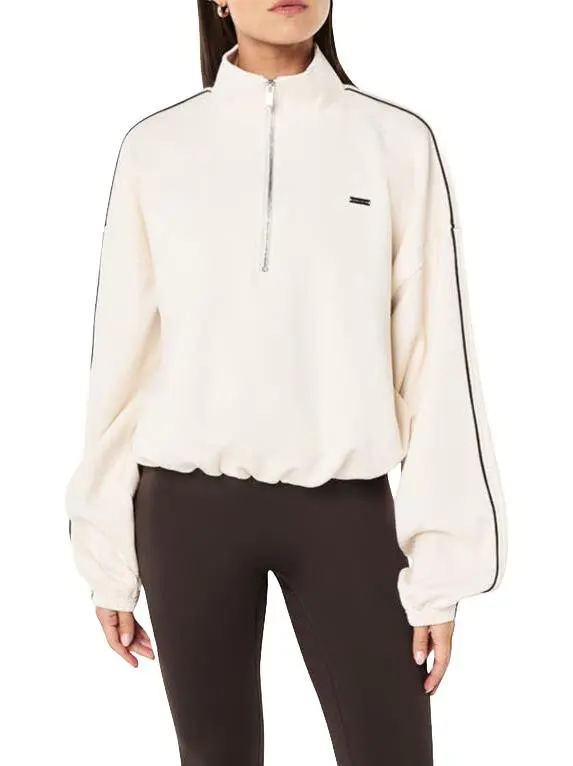 P.E Nation Precision Half Zip Top - Whisper White