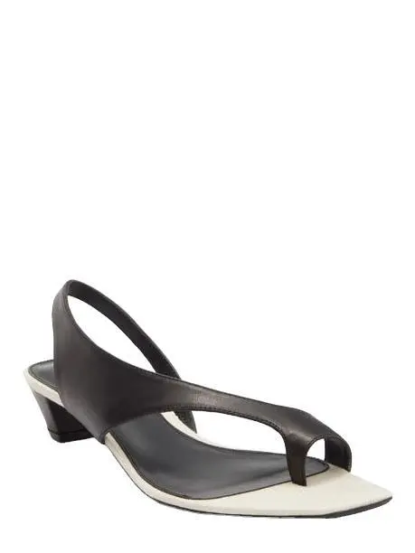 Jeffrey Campbell Blissful Slingback Sandal - Black Cream Combo