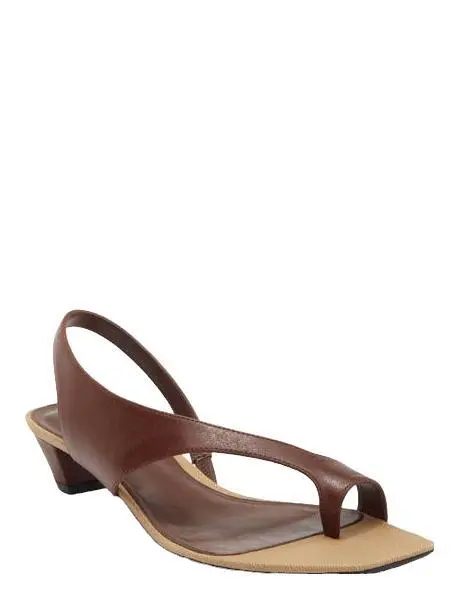 Jeffrey Campbell Blissful Slingback Sandal - Brown Tan Combo