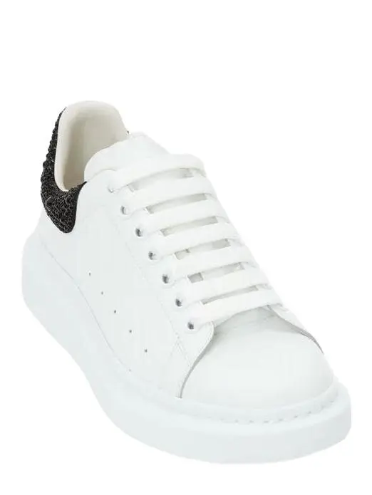 Alexander McQueen Oversized Embellished Sneakers - White/black