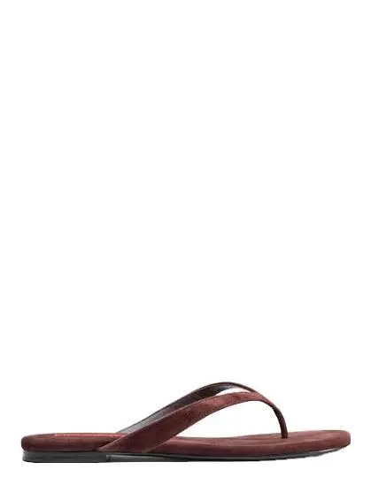 SIMONMILLER Suede Riviera Thong Sandal - Espresso