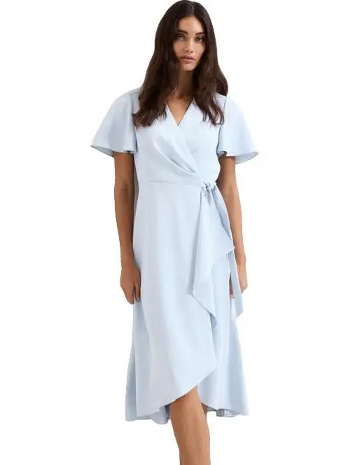 PHASE EIGHT Julissa Wrap Midi Dress - Pale Blue