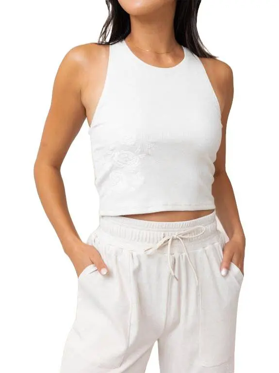 NANI Ribbed Lounge Tank - Salt