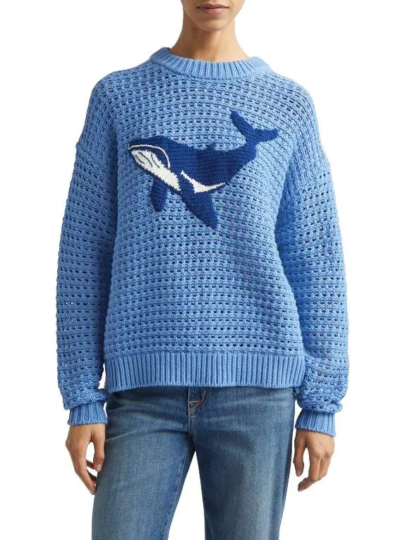 Staud Giada Graphic Sweater - Whale