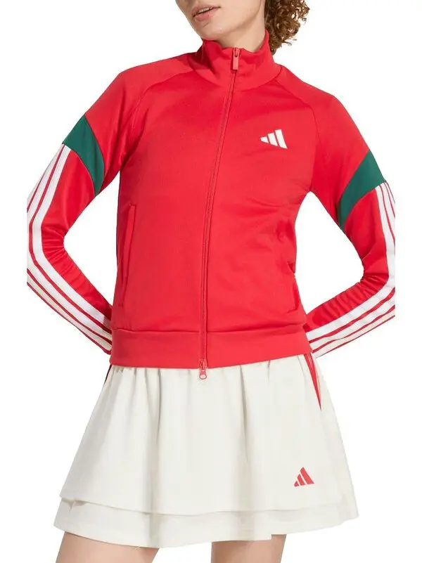ADIDAS ORIGINALS House Of Tiro Nations Track Jacket - Scarlet/dark Green/white