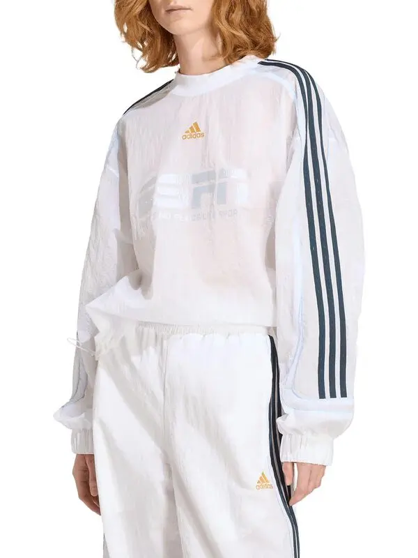 ADIDAS ORIGINALS Teamgeist 2.0 Woven Crewneck Sweatshirt - White