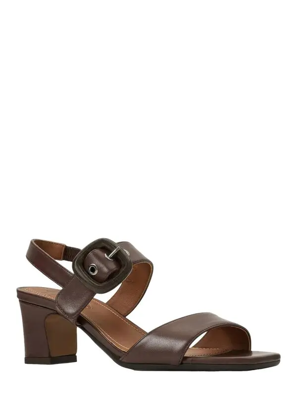 Aquatalia Luca Slingback Sandal - Ash Brown Leather