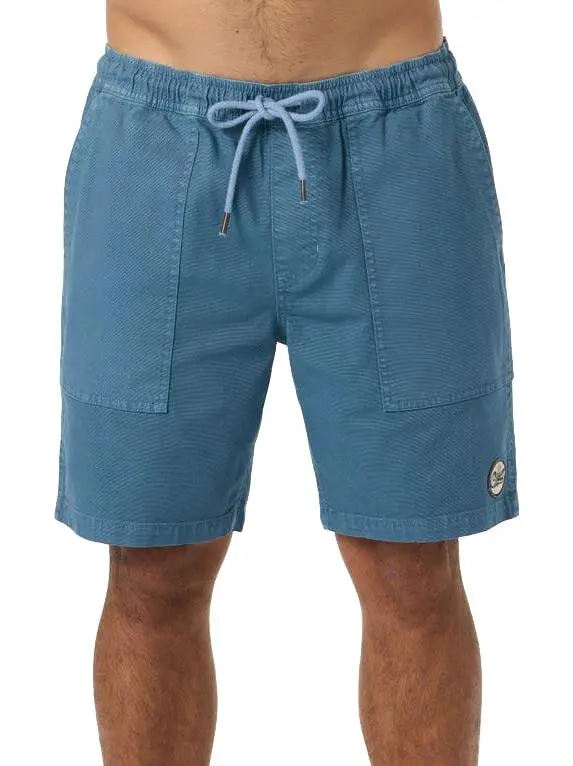 O'Neill Cotton Canvas Drawstring Shorts - Captains Blue