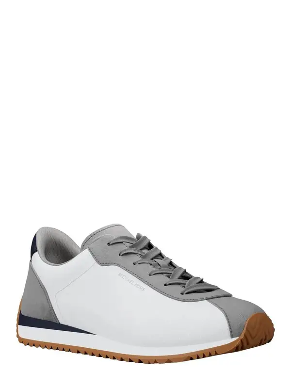 Michael Kors Rhodes Mixed-media Trainer - Blue