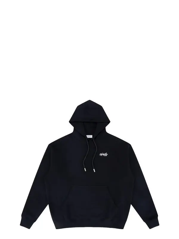 Off-White Paint Splatter Arrow Diag French Terry Hoodie - Black