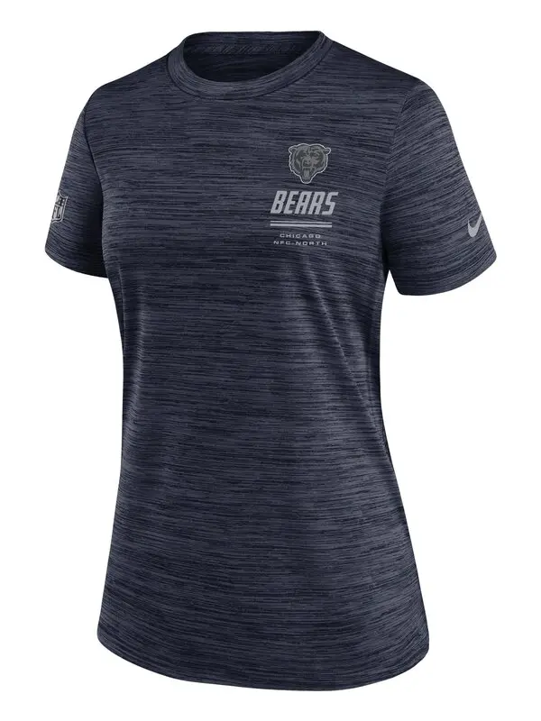 Nike Chicago Bears Sideline Velocity Dri-fit Nfl T-shirt - Blue