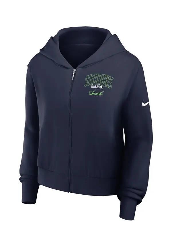 Nike Seattle Seahawks Primetime Nfl Full-zip Hoodie - Blue