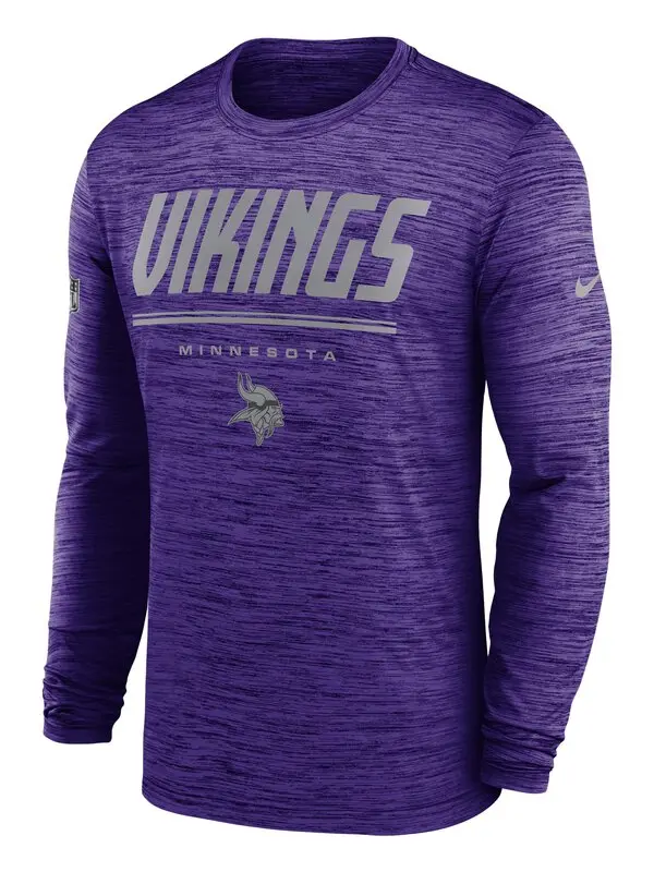 Nike Minnesota Vikings Velocity Long-sleeve T-shirt - Purple