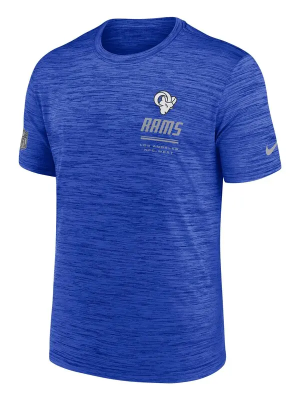 Nike Los Angeles Rams Sideline Team Issue Velocity Dri-fit Nfl T-shirt - Blue