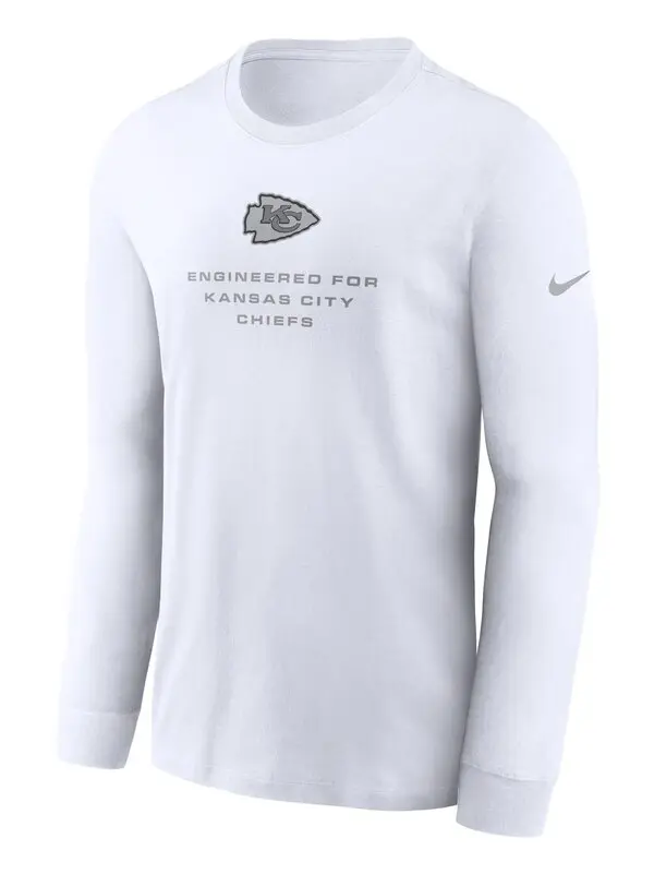 Nike Kansas City Chiefs Team Issue Dri-fit Nfl Long-sleeve T-shirt - White