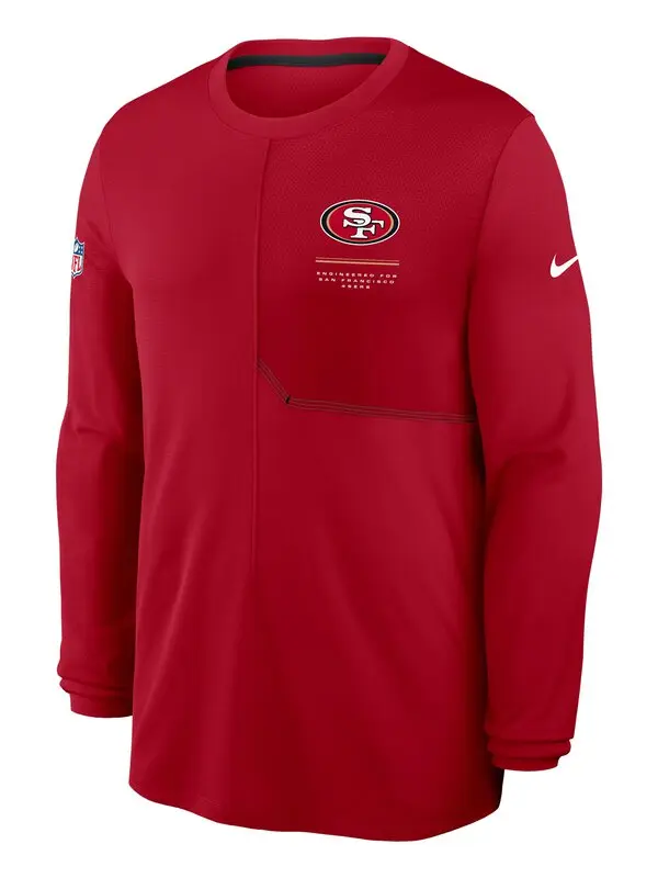 Nike San Francisco 49ers Long-sleeve Performance Top - Red