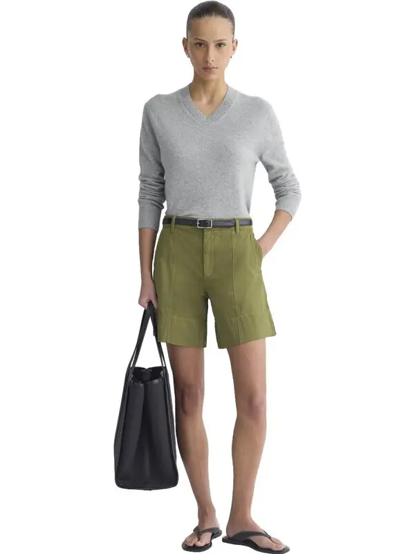 Everlane Seamed High Rise Shorts - Mayfly